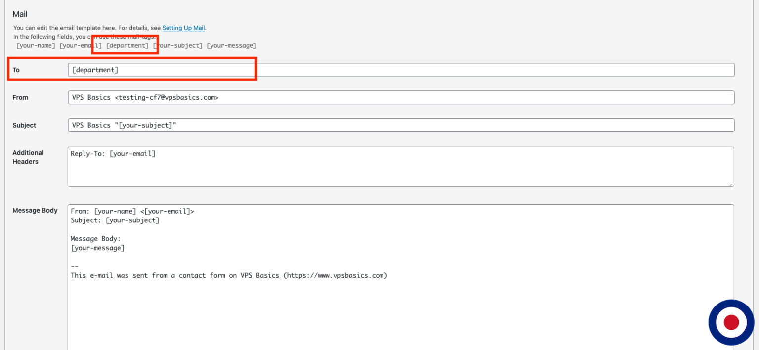 How to Create Selectable Email Addresses in Contact Form 7 | VPSBasics