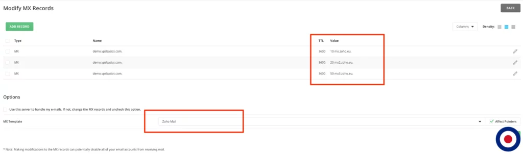 How To Create Custom Mx Record Template For Mxroute In Directadmin Vpsbasics
